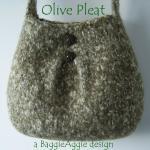 Felted Bag Pattern, Felted Purse Pattern - Pleat on Luulla